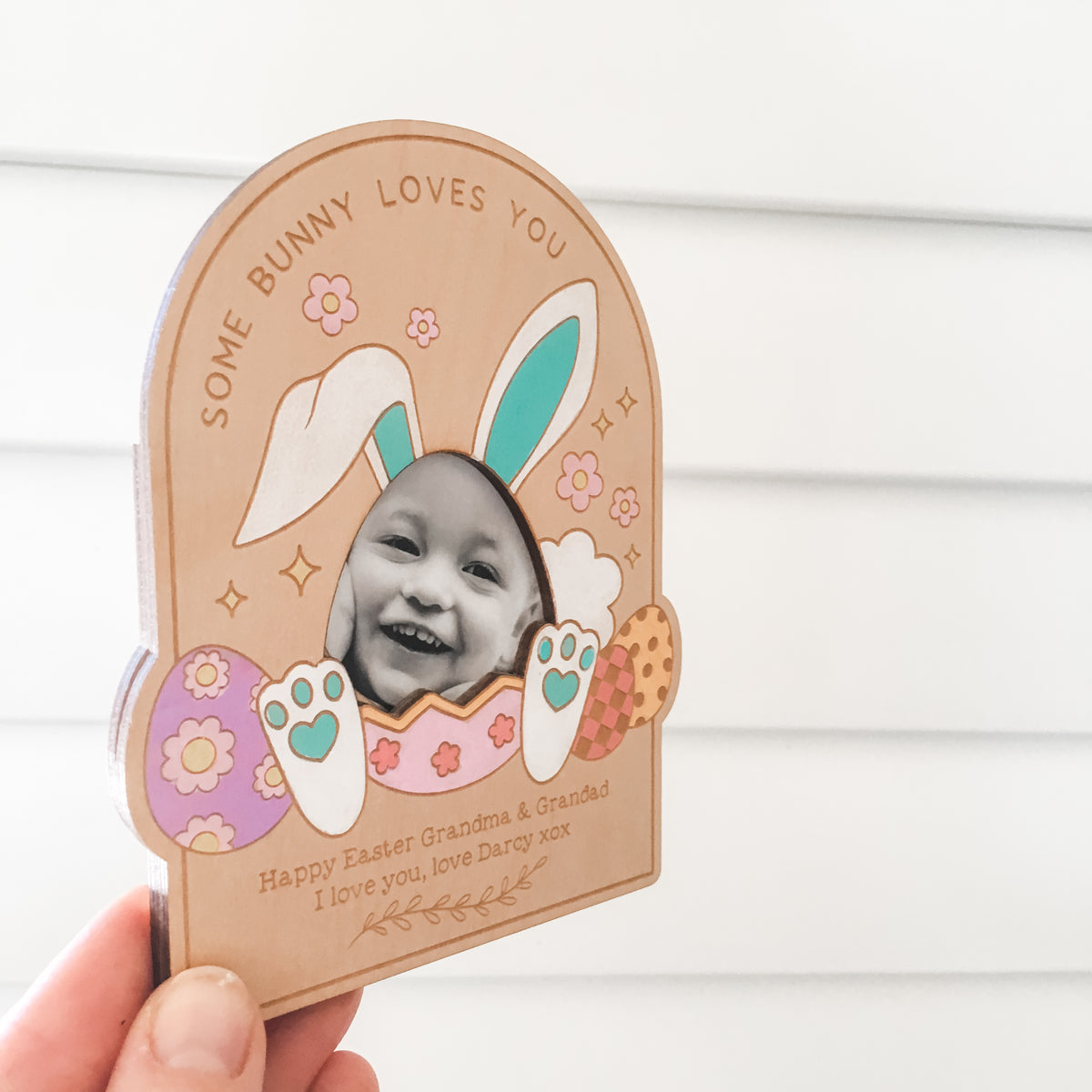 DIY Easter Bunny Photo Frame, Personalised Easter Gifts, Easter, Easte ...