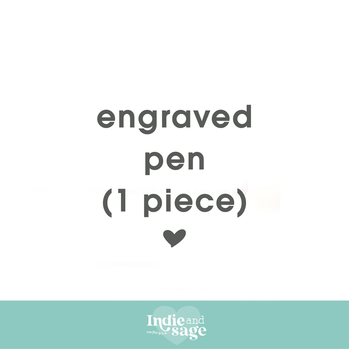 Engraved Pens - Single Pen – Indie & Sage